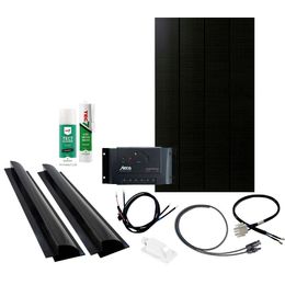 Phaesun Solaranlage Caravan Kit Sun Pearl 100 W, 100 W, Monokristallin, (Komplett-Set), schwarz