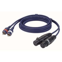 DAP-Audio 2 XLR Female to 2 RCA Connector 150cm