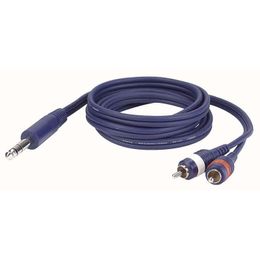 DAP-Audio Stereo Jack to Double RCA Plugs 3m