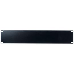 DAP-Audio 19" Blindpanel / Rackblende, 2HE Metall, 2mm black