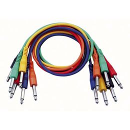 DAP-Audio Klinken Mono Patchkabel 60cm - gerade 6er