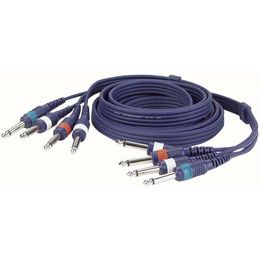 DAP-Audio 4 Jack to 4 Jack Effectcable 3m