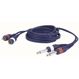 DAP-Audio 2 Mono Jack to 2 RCA Connector 150cm