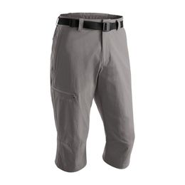 Maier Sports Caprihose Jennisei Funktionscapri aus atmungsaktivem, elastischem Material, grau