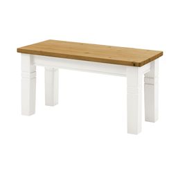 maison bleue Sitzbank massiv Florian ¦ weiß ¦ Maße (cm): B: 40 H: 46 » Höffner