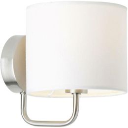 Lampe Sandra Wandleuchte eisen/weiß 1x D45, E14, 40W, geeignet für Tropfenlampen (nicht enthalten) Für LED-Leuchtmittel geeignet - weiß - Brilliant