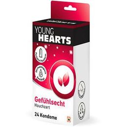 YOUNG HEARTS Kondome Gefühlsecht, 24 St.