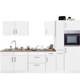 HELD MÖBEL HELD MÖBEL Küchenzeile Gera, mit E-Geräten, Breite 300 cm, weiß