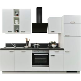 Express Küchen Express Küchen Küche Bari, Soft-Close-Funktion und Vollauszug, vormontiert, Breite 280 cm, weiß