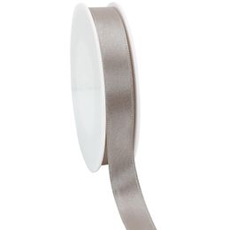 buttinette Satinband, silber, 15 mm, 50 m