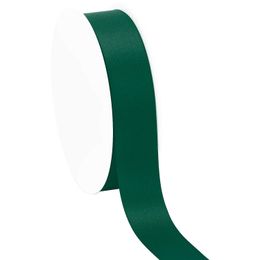 buttinette Satinband, dunkelgrün, 25 mm, 25 m