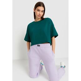 LSCN BY LASCANA Oversize-Shirt mehrfarbig Gr. 40/42 für Damen. Mit Rundhals. Bequem