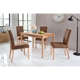 Home Affaire Essgruppe Lea, (Set, 5-tlg), braun