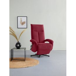Sit & More sit&more TV-Sessel Tycoon, wahlweise manuell, mit zwei Motoren oder mit Akku oder mit 2 Motoren, rot