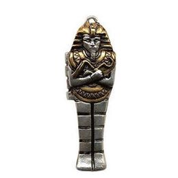Adelia´s Adelia´s Amulett Anhänger Juwel des Atum Ra Talisman, Mumienmedaillon - Für Schutz vor versteckter Gefahr, silberfarben