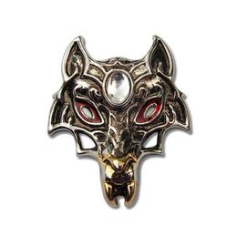 Adelia´s Adelia´s Amulett Anhänger Briar Kinder der Nacht Talisman, Wolfsmaske - Stärke und Weisheit, silberfarben
