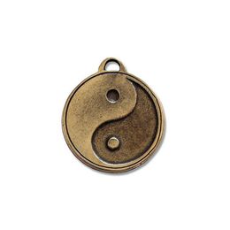 Adelia´s Adelia´s Amulett Anhänger Alte Symbole Talisman, Yin Yang - Gleichgewicht der Gegensätze, silberfarben