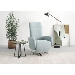 Sit & More sit&more TV-Sessel Grenoble, wahlweise mit 2 Motoren und Akku und Aufstehhilfe, blau