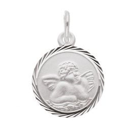 Adelia´s Adelia´s Kettenanhänger 925 Silber Anhänger Amor Ø 14 mm, 925 Sterling Silber Silberschmuck für Damen, silberfarben