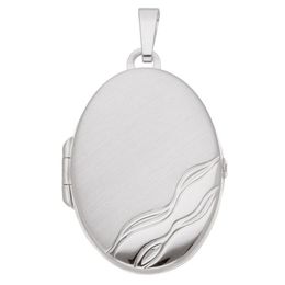 Adelia´s Adelia´s Kettenanhänger 925 Silber Medaillon Anhänger, 925 Sterling Silber Silberschmuck für Damen, silberfarben