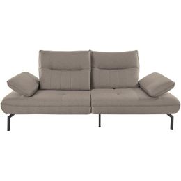 Inosign Big-Sofa Marino, Armteil- und Rückenverstellung, wahlweise mit Sitztiefenverstellung, grau