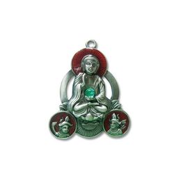 Adelia´s Adelia´s Amulett Anhänger Briar Dharma Talisman, Heilige Triade - Erholung und Wohlbefinden, silberfarben