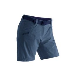 Maier Sports Funktionsshorts Lulaka Shorts Damen Shorts, kurze Wanderhose, Outdoorhose mit 4 Taschen, Regular Fit, blau
