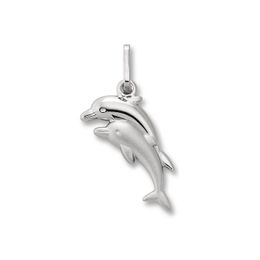 ONE ELEMENT Kettenanhänger Delfin Anhänger aus 925 Silber, Damen Silber Schmuck Delfin, silberfarben