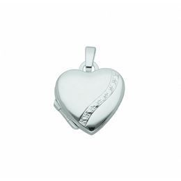 Adelia´s Adelia´s Kettenanhänger Damen Silberschmuck 925 Silber Medaillon Anhänger, 925 Sterling Silber Silberschmuck für Damen, silberfarben