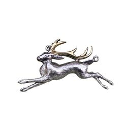 Adelia´s Adelia´s Amulett Brosche Briar Bestiarium, Brosche Jackalope (Hasenbock) - Für die Stärke des Kriegers, silberfarben