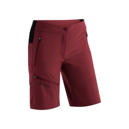 Maier Sports Bermudas Latit Short Vario kurze Damen Wanderhose, moderne Outdoor-Bermuda, Trekkinghose, rot