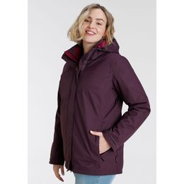 Jack Wolfskin Große Größen: 3-in-1-Funktionsjacke, lila, Gr.46