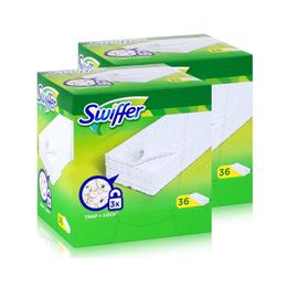 Swiffer 2x Swiffer Trocken Bodenwischtücher 36er Reinigungstücher