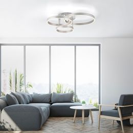 Leuchten Direkt LeuchtenDirekt LILLUTI Deckenleuchte LED Silber, 2-flammig, Fernbedienung