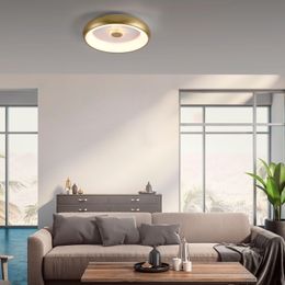 Leuchten Direkt LeuchtenDirekt VERTIGO Deckenleuchte LED Gold, 1-flammig, Fernbedienung