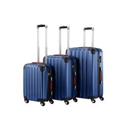 *KOFFER-BARON* Hartschalen-Trolley Kofferset Basic Hartschalenkoffer-Set 3-tlg. (M/L/XL) ABS