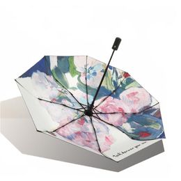 Rouemi Taschenregenschirm Damen Regenschirm