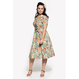 QUEENKEROSIN Sommerkleid mit vintage Pin-Up Print