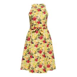 QUEENKEROSIN Sommerkleid mit hawaiianischem Blumendesign