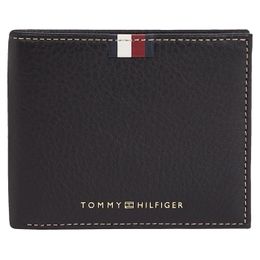 Tommy Hilfiger Geldbörse TH CORP MINI CC WALLET, mit charakteristischem Streifendetail, schwarz