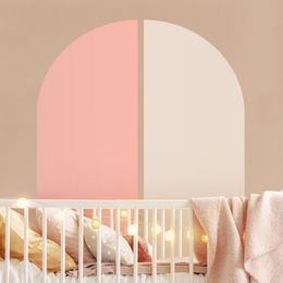 Wandtattoo Halbbogen Set Apricot - Beige - Wandsticker, Wandaufkleber Kinderzimmer Wohnzimmer Schlafzimmer Jungenzimmer