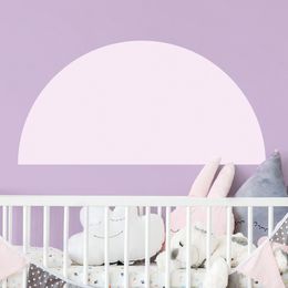 Wandtattoo Halbkreis - Hellviolett Wandsticker, Wandaufkleber Kinderzimmer Wohnzimmer Schlafzimmer Mädchenzimmer Bettkopfteil Kopfteil Bett