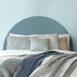 Wandtattoo Halbkreis - Blaugrau - Blaue Formen Wandsticker, Wandaufkleber Kinderzimmer Wohnzimmer Schlafzimmer Bettkopfteil Kopfteil Bett