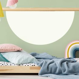 Wandtattoo Halbkreis - Hellgrün Wandsticker, Wandaufkleber Kinderzimmer Wohnzimmer Schlafzimmer Bettkopfteil Kopfteil Bett
