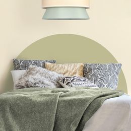 Wandtattoo Boho Halbkreis - Olive rund Wandsticker, Wandaufkleber Kinderzimmer Wohnzimmer Schlafzimmer Jungenzimmer