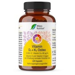 Vitamin D3+K2 Osteo 2.000 I.e. Vit.D3+80 μg K2 Kps 120 St
