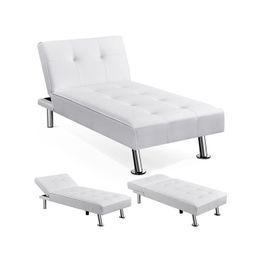 Yaheetech - Klappsofa Relaxsessel mit Schlaffunktion, Verstellbarer Schlafsofa Liege Gästebett, Geeignet für Wohnzimmer, Schlafzimmer, Gästezimmer,