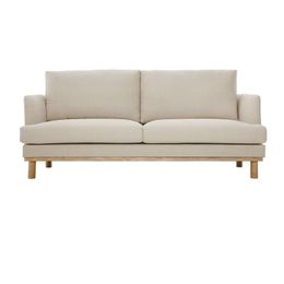 Miliboo Skandinavisches 3-Sitzer-Sofa beige hobart - Naturbeige