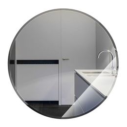 Haloyo - Badspiegel Rund mit Beleuchtung, 60cm Runder led Badspiegel mit Touch-Schalter, badezimmerspiegel mit Beleuchtung Runder Spiegel Anti Nebel