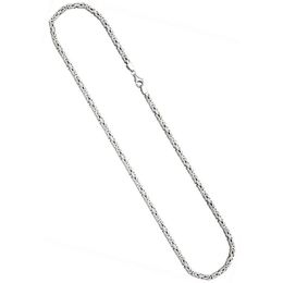 Jobo Kette ohne Anhänger, Königskette 925 Silber 3,9 mm 60 cm, silberfarben